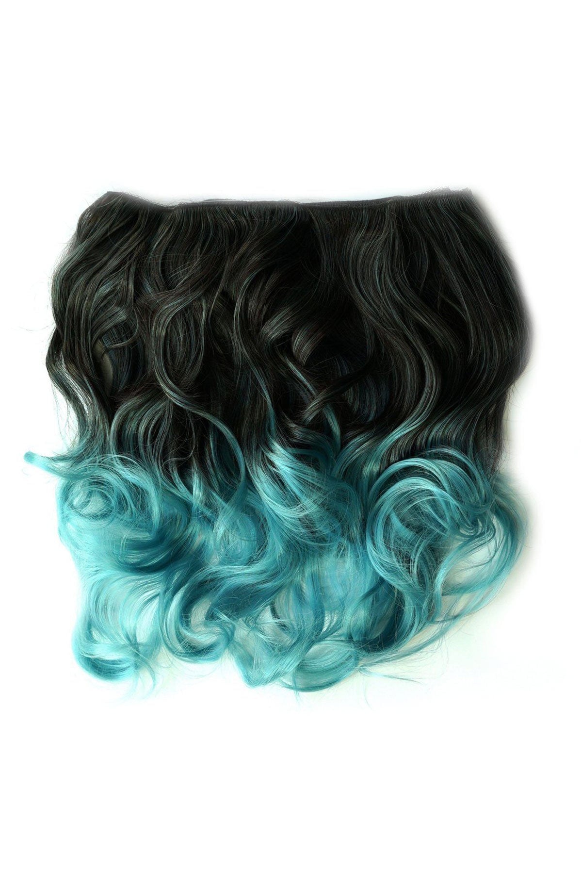 Blue Tone Ombre Halo Extensions – Soho Style