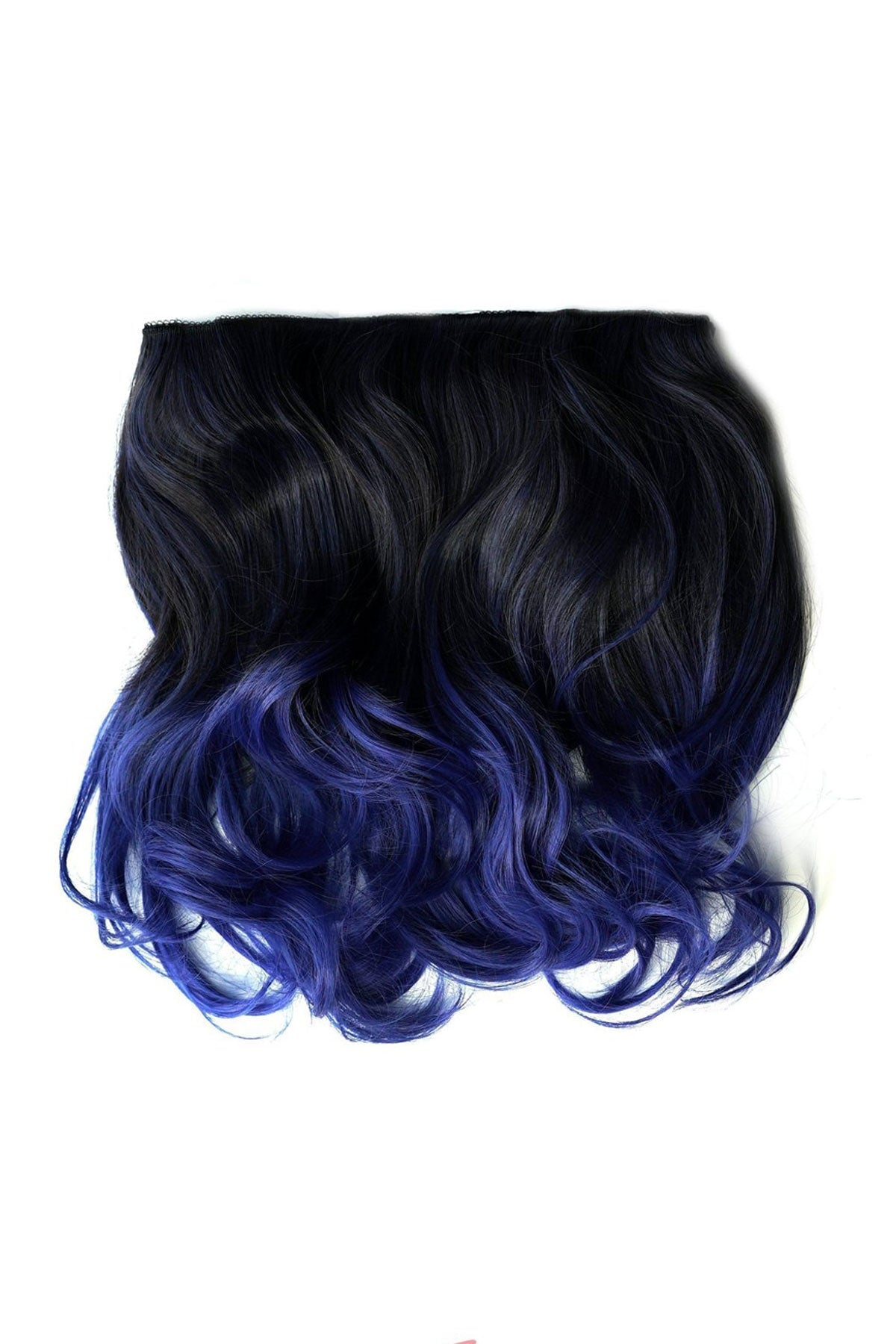 Blue Tone Ombre Halo Extensions – Soho Style