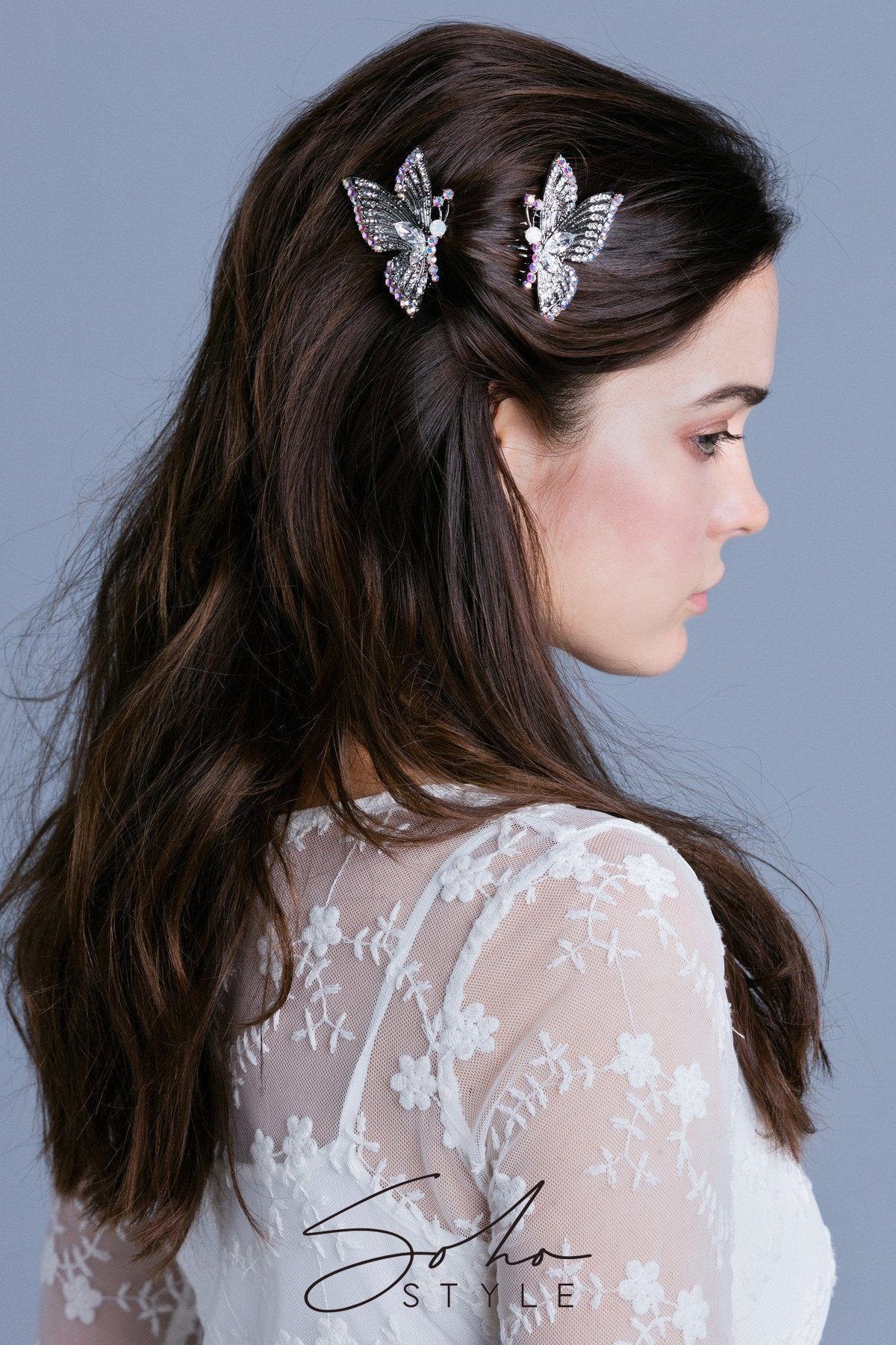 Butterfly Wings Hair Combs (Pair) – Soho Style