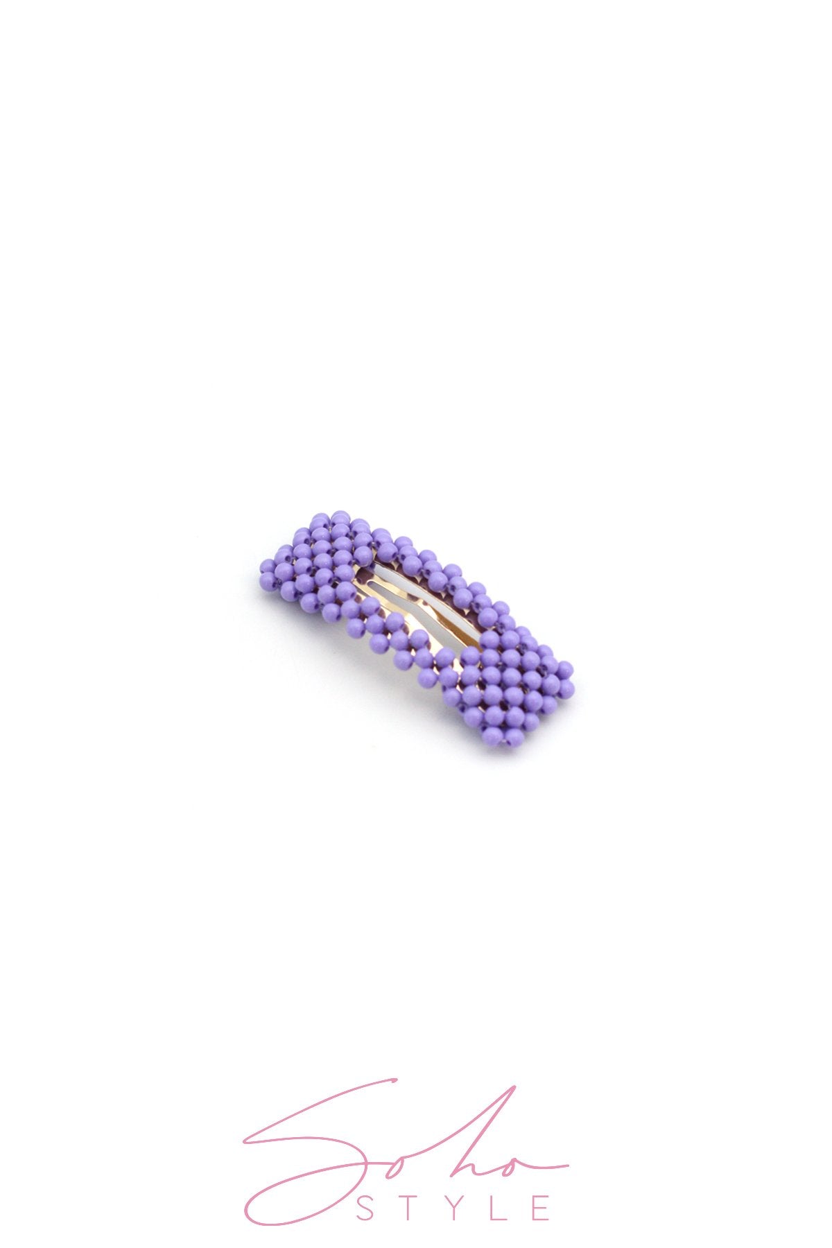 Neon Beaded Hair Clips Rainbow – Soho Style