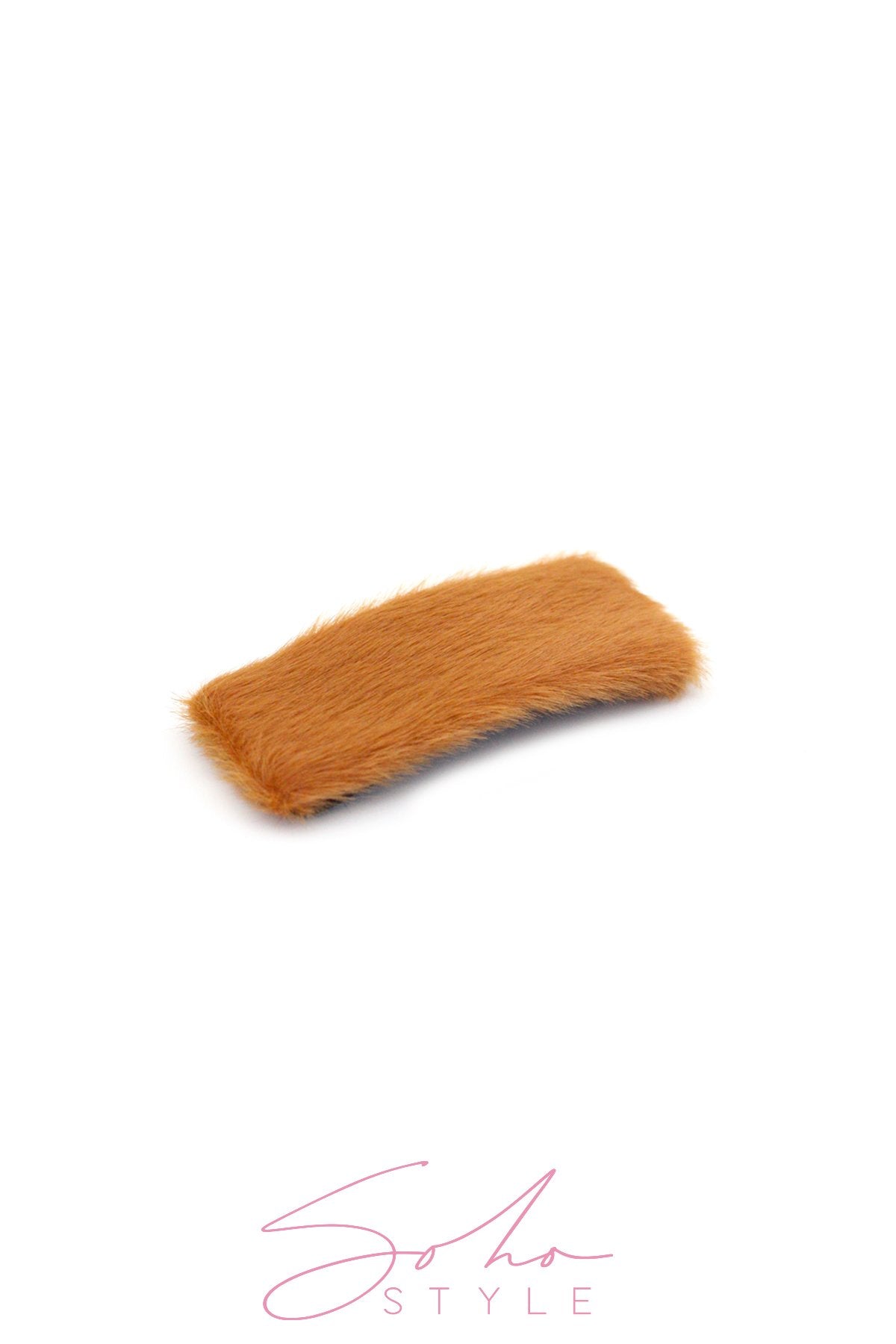 Oversized Fuzzy Rectangle Snap Clip – Soho Style