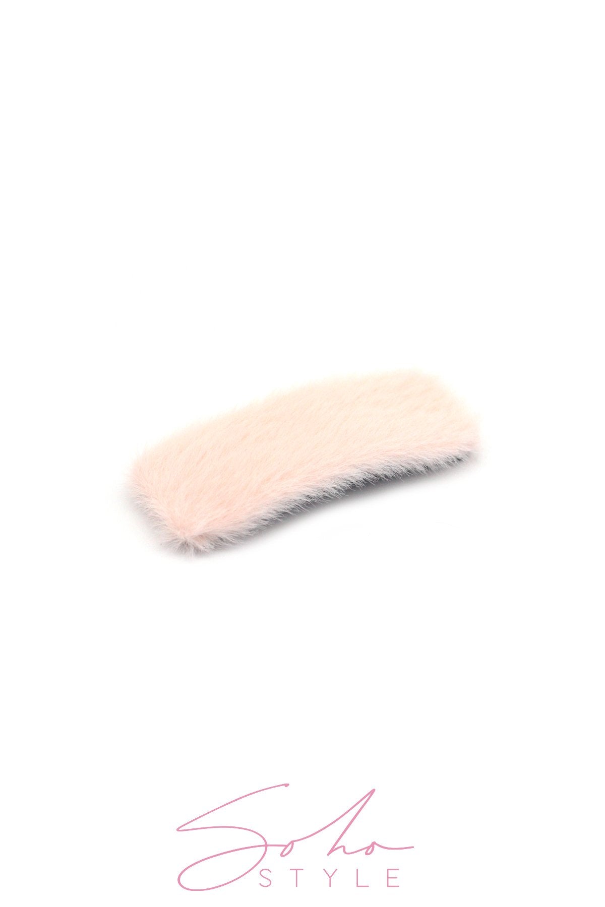 Oversized Fuzzy Rectangle Snap Clip – Soho Style