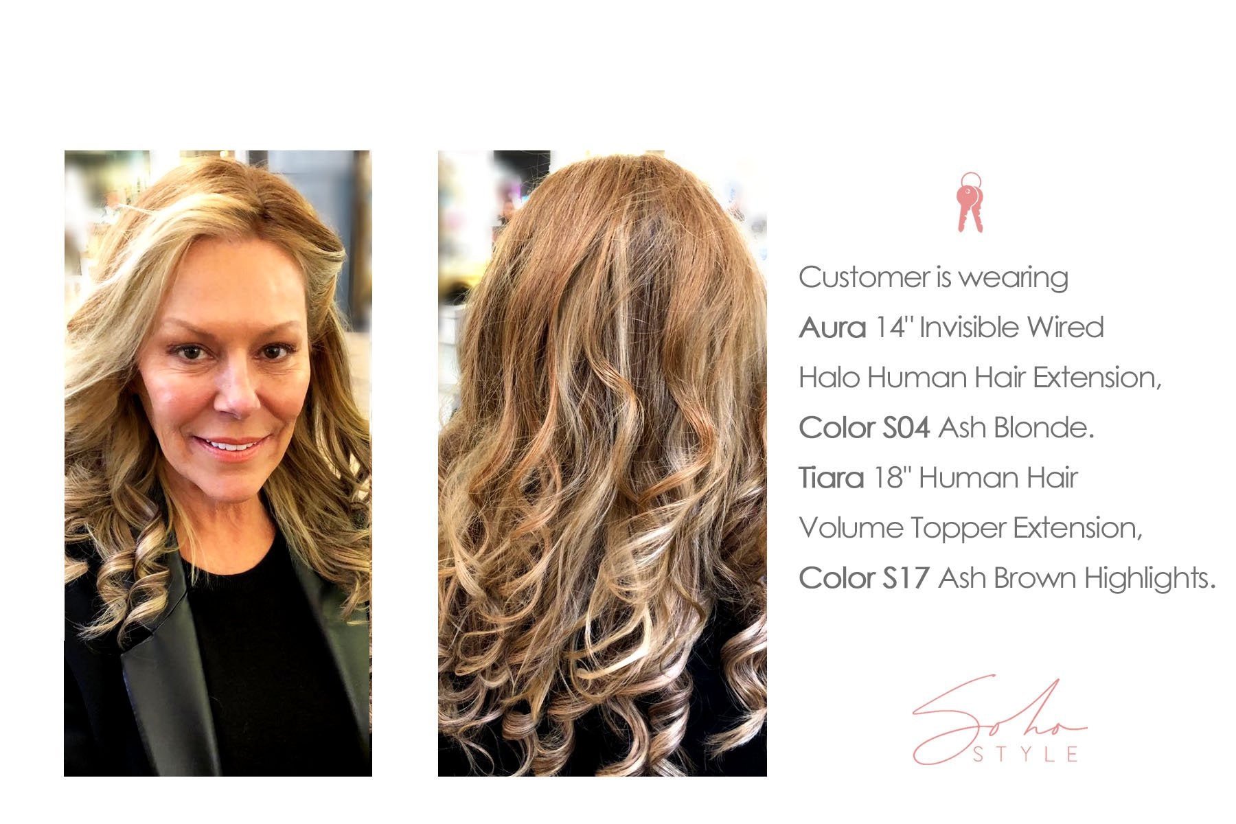 Tiara - 18'' Remy Human Hair Volume Topper Extension – Soho Style