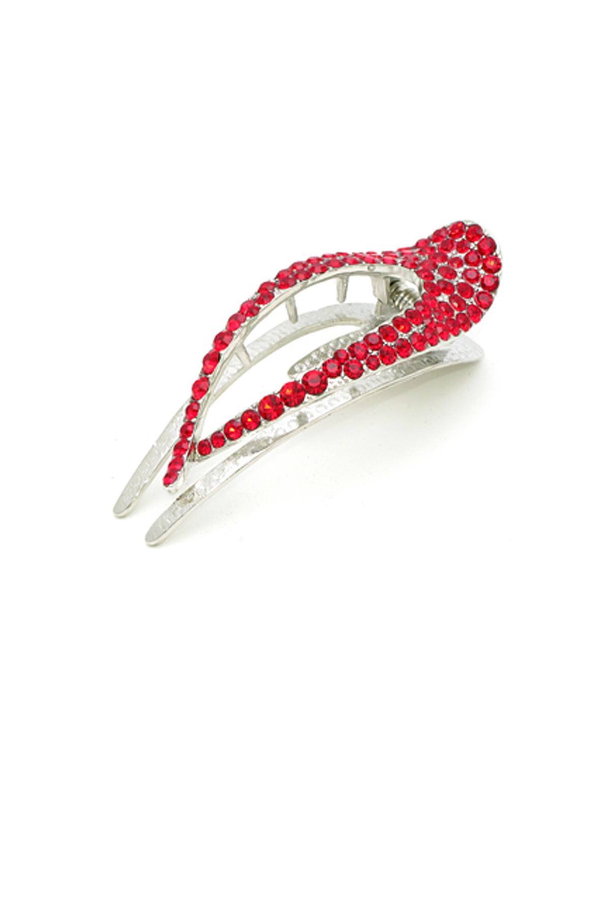 Elongated Crystal Teardrop Hair Clip – Soho Style