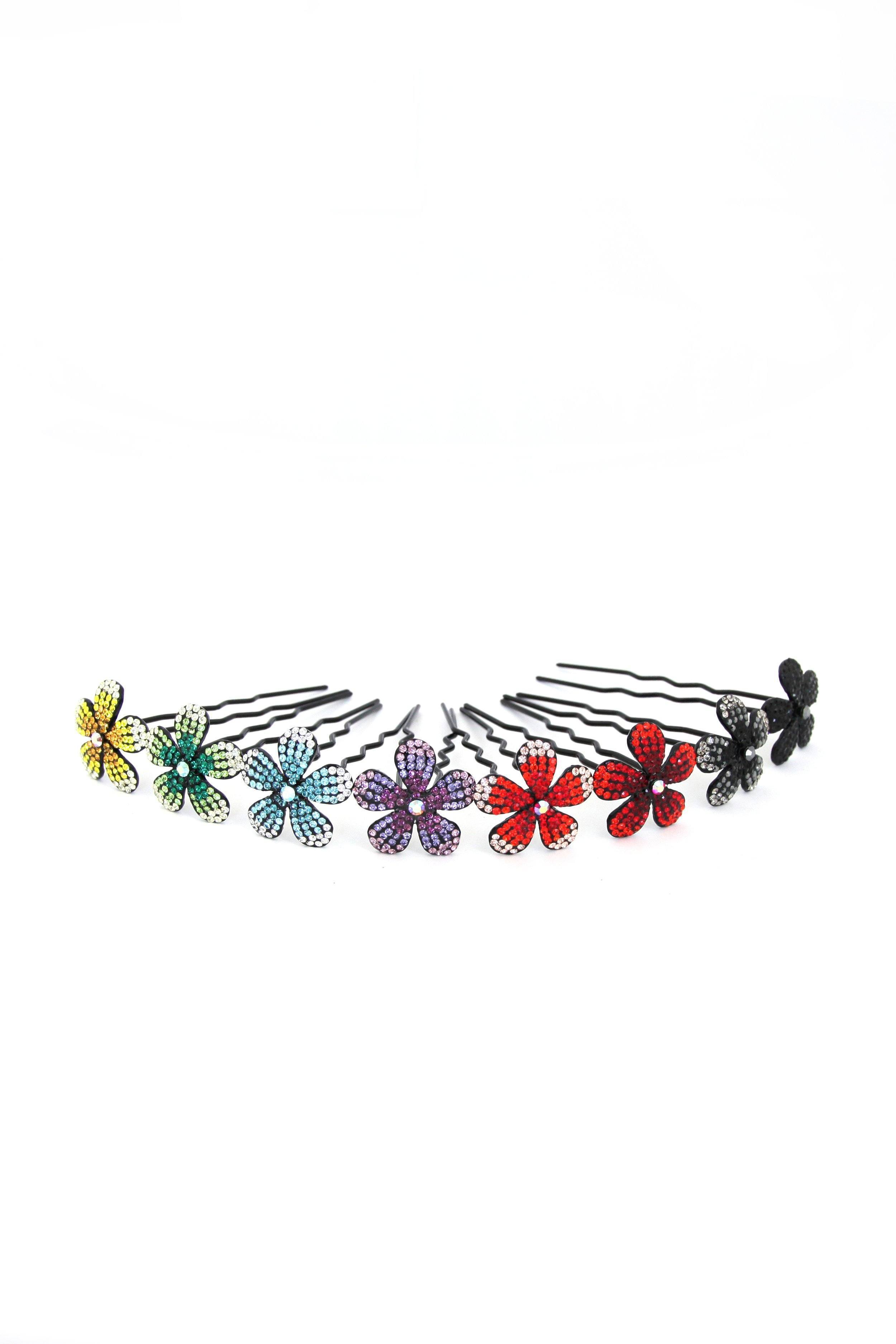 Ombre Crystal Flower Hair Stick – Soho Style