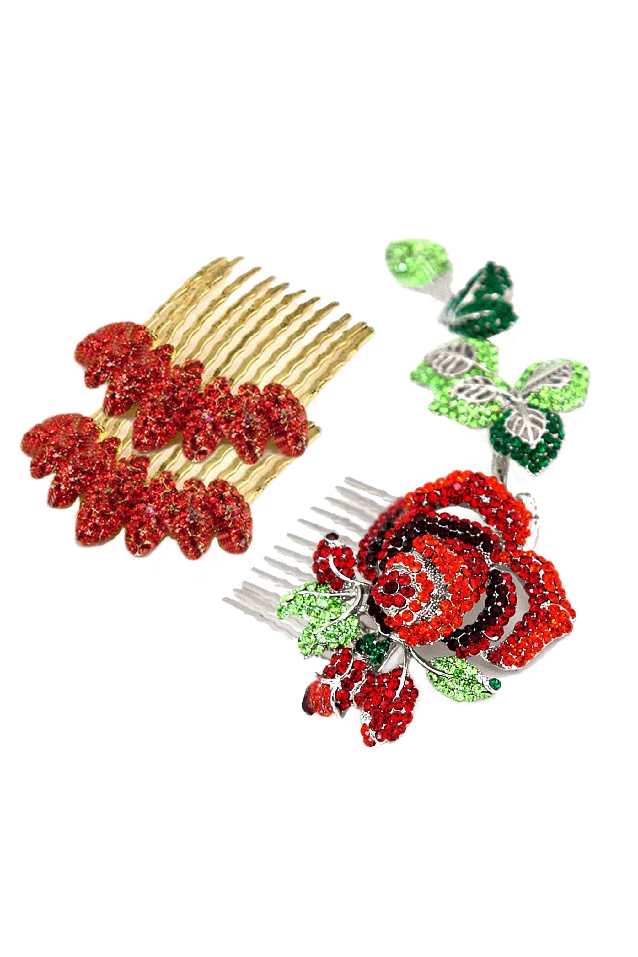 ROMANTIC ROSE HAIR COMB set ($270 value) – Soho Style